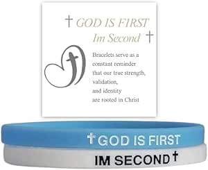 Amazon.com: GOD IS FIRST Bracelet, Im Second - Inspirational Bible ...