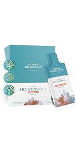 Amazon.com: Akasha Superfoods Sea Moss Glow Gummies, Hair, Skin & Nails ...