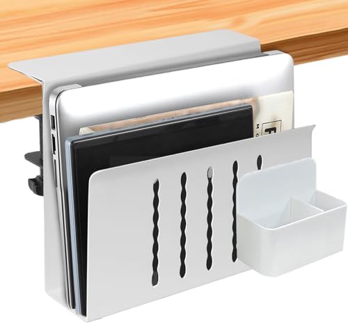 Amazon.com: Desk Side Storage, Under Desk Laptop Holder Laptop Storage ...