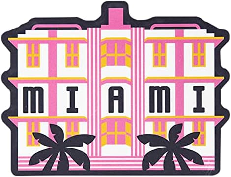 Amazon.com: 2 pcs Miami Stickers, 4 inches Florida Stickers, Cool ...