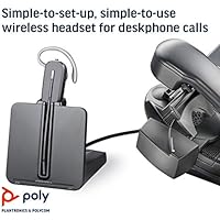 Amazon.com: Plantronics - CS540 Wireless DECT Headset with Lifter (Poly) - Single Ear (Mono ...