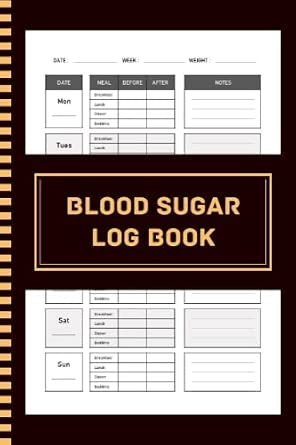 Blood Sugar Log Book: 120 Pages, 6x9'': ., OUTMAZIIRT.: Amazon.com: Books