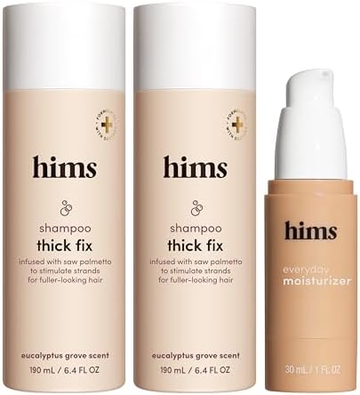 Amazon.com : hims Thick Fix Shampoo 2 Pack & Everyday Moisturizer ...
