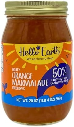 Amazon.com : Hello Earth Orange Marmalade Jam Spread, 20 ounces ...