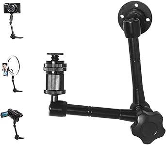 Amazon.com : Camera Clamp Mount Articulating Magic Wall Arm Mount 11 ...