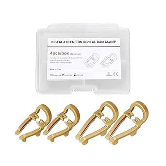 Amazon.com: Dental Rubber Dam Clamps, Dental Distal Premolar Resin Clip ...