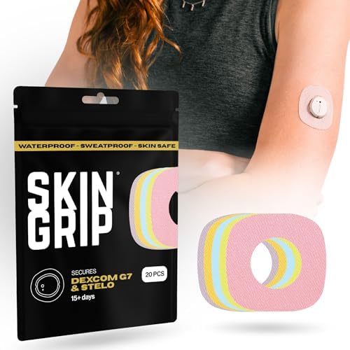 Amazon.com: Skin Grip Adhesive Patches Compatible with Dexcom G7 ...