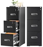 Amazon.com: INTERGREAT Lateral File Cabinet 2 Drawer Black, Metal 2 ...