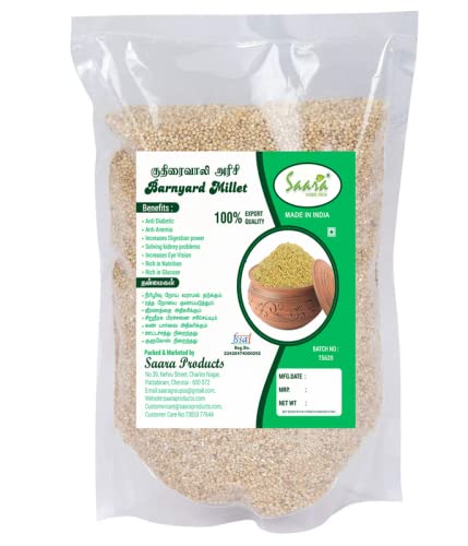 SAARA Traditional Kuthiraivali Millet | Barnyard | Kuthiraivali Rice, 1 ...