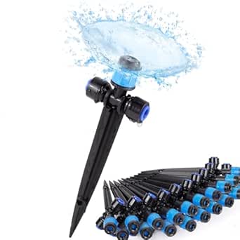 Amazon.com: 21PCS Adjustable Drip Irrigation Emitters(Fan-shaped) Kit ...