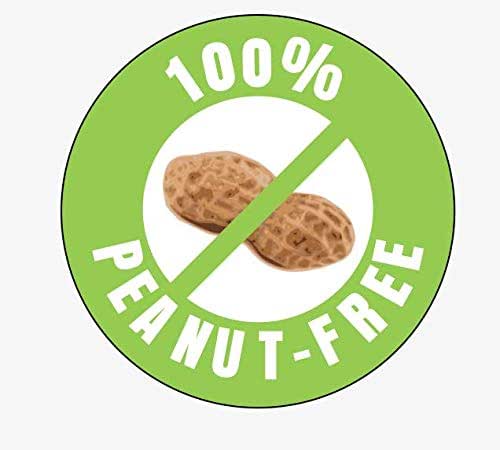 Amazon.com: 100% Peanut Free Tag Labels 2" Round Sticker Labels, 100% ...