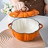 Amazon.com: Hgjgwqh Cast Iron Dutch Oven, Pumpkin Shape Cooking Pot ...