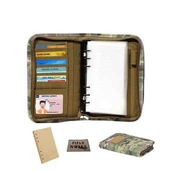 monolane Tactical Field Notes with Zipper Weatherproof Molle Notebook ...
