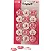 Amazon.com : Officemate Breast Cancer Awareness Medium Size Magnets ...