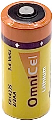 Amazon.com: 6x OmniCel ER14335 3.6V 1.65Ah 2/3AA Lithium Button Top ...