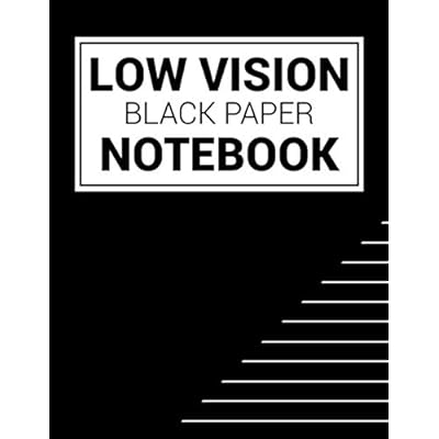 Low Vision Black Paper Notebook: Bold Line Writing Philippines | Ubuy