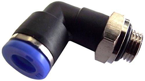 MettleAir MTL 8-G02 Push to Connect L Shaped Elbow Male Fitting, 8 mm ...