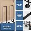 Amazon.com: Carton Storage Rack with Caster Wheels, Portable Cardboard ...