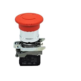 Amazon.com: Push-Pull Emergency Stop Switch ZB4BT84 XB4BT842 XB4BT845 ...