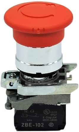 Amazon.com: Push-Pull Emergency Stop Switch ZB4BT84 XB4BT842 XB4BT845 ...