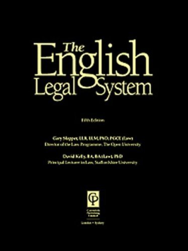 The English Legal System 5/e: Amazon.co.uk: Slapper, Gary, Kelly, David ...