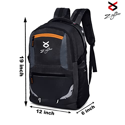 Buy ZaySoo Laptop Backpack Waterproof Fits Most 19 Inch Laptops and ...