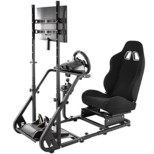Snapklik.com : Supllueer Racing Simulator Cockpit Black Playseat Stand