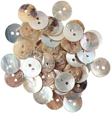 Amazon.com: 50 Pcs 2 Holes Sewing Round Craft Buttons 0.5 inch (13 mm ...