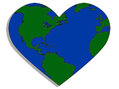 Heart Shaped Earth Clip Art