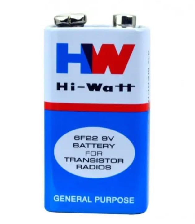9V HW Hi-Watt Long Life Batteries (Pack of 6) : Amazon.in: Electronics