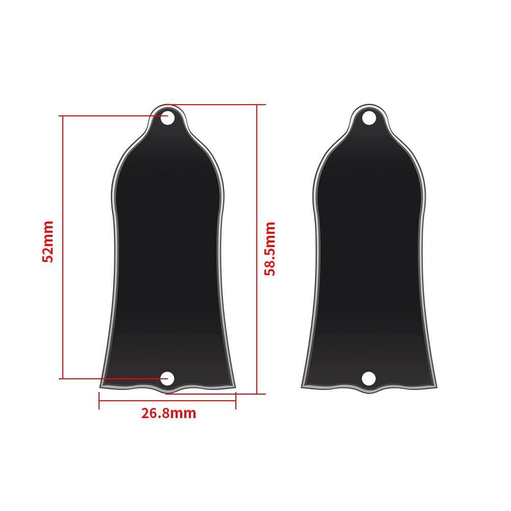 Guitar Truss Rod Cover, Bell Shaped Truss Rod Cover, Electric Guitar ...