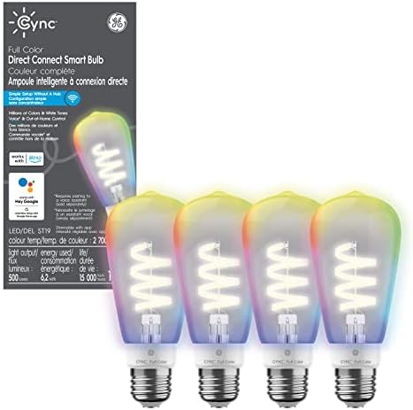 C by GE Full Color Direct Connect LED BR30 Smart Light Bulb (1 Color ...