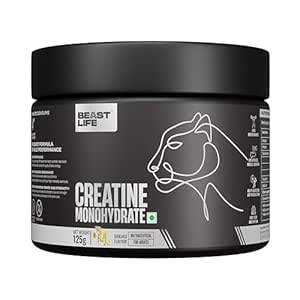 BeastLife Micronised Creatine Monohydrate Powder Shikanji Flavour 125g | 33 Servings | NABL Lab ...