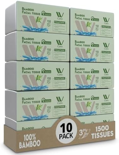 Amazon.com: QingYa Unbleached Bamboo Facial Tissues - 12 Boxes of 100% ...