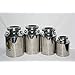 Amazon.com: Set of 4 - Vintage Country Milk Can Storage Tin Canisters ...
