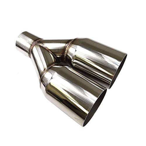 Snapklik.com : Universal Dual Exhaust Tip Straight Cut 2.5 Inlet 3.5 ...