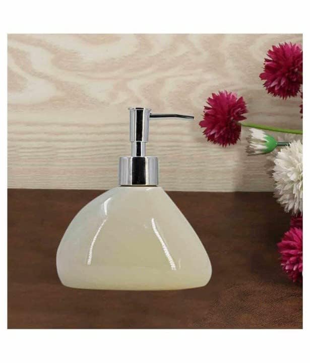 Ceramic Durable Marble Finish Liquid Handwash Soap Dispenser with Pump ...