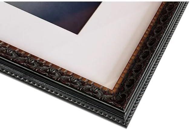Set of 2- Antique Black Picture Frames: Elegant