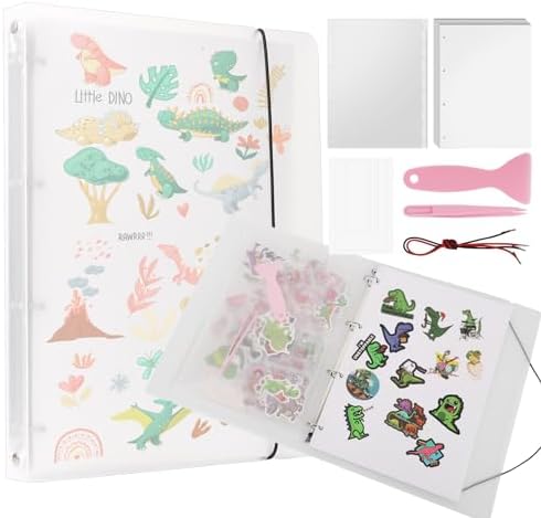 Amazon.com: Blank Sticker Book Collecting Album A4 Reusable Sticker ...