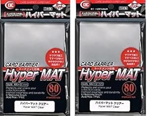 Amazon.com: KMC 80ct Packs Hyper Matte Sleeves Fits Standard Size Clear ...