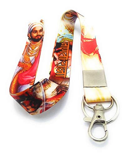 Key Era Shivaji Maharaj Janta Raja Lanyard Id Card Holder Hook Fabric ...