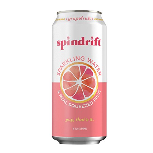 Amazon.com: Spindrift Sparkling Water, Grapefruit Flavored, Made with Real Squeezed Fruit, 16 Fl ...
