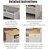 Amazon.com: Reception Counter Table, L-Shape Simple Cashier Cabinet ...