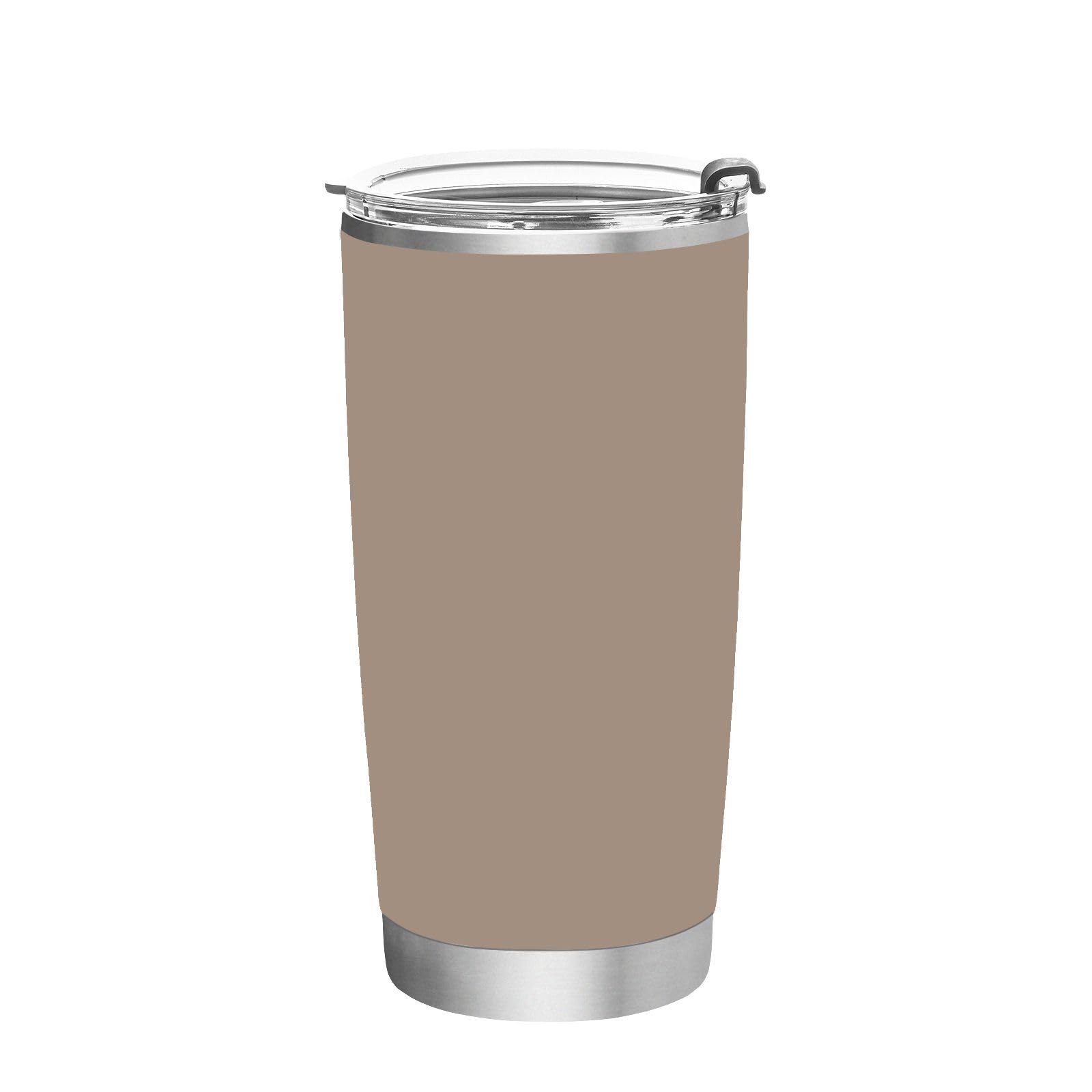 Taupe Color 12 Oz Stainless Steel Vacuum Insulated Tumbler with Lids ...