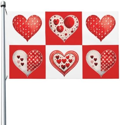 Amazon.com : Shuitouk Valentines Day Flags 3x5 Outdoor Welcome Seasonal ...