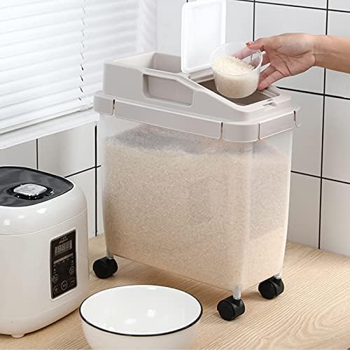Amazon.com: DAZZLEREE Collapsible Rice Container Storage 20 lbs - Pet ...