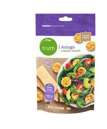 Amazon.com: 100% Asiago Cheese Crisp, Keto Friendly Cheese Snack, Low ...