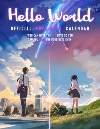 Hello World 2022 Calendar: Anime-Manga OFFICIAL calendar 2022 -Hello ...
