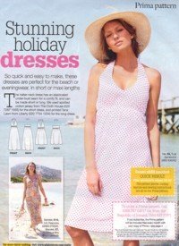 Prima Sewing Pattern, Halter Neck Dresses, Sizes 10-20, Bust 33-42" 83 ...