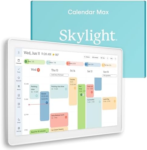 Skylight Calendar Max: 27-Inch Smart Digital Calendar & Chore Chart ...